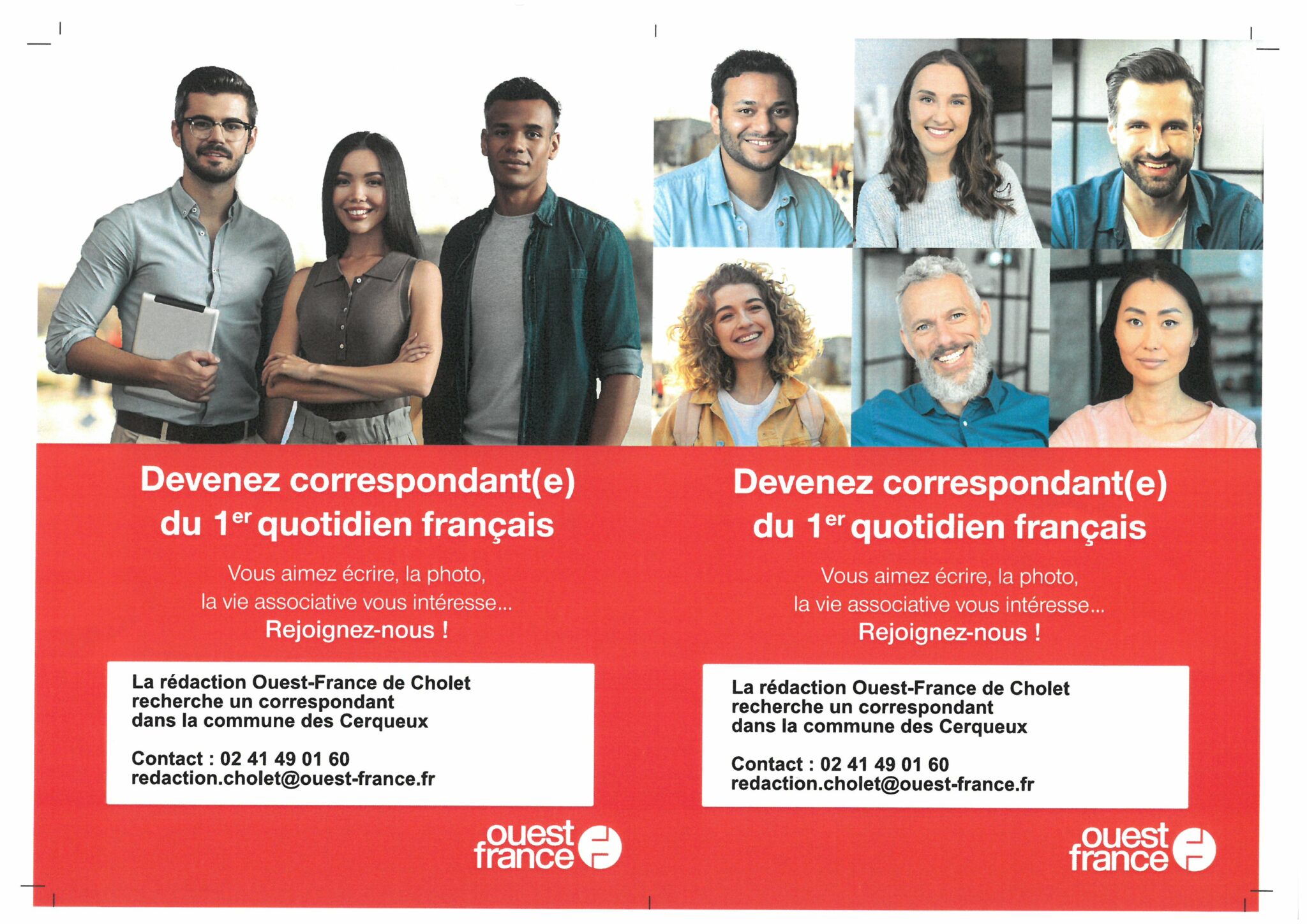 Ouest France recherche un correspondant local - Les Cerqueux